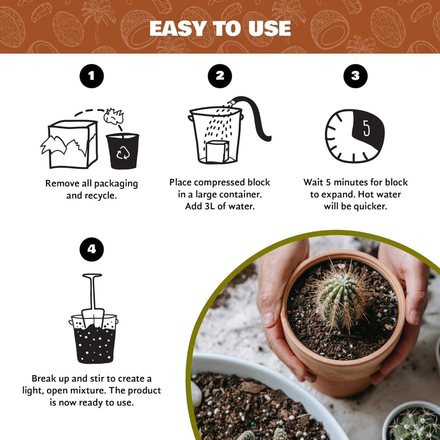 Cactus Soil and Succulent Compost (9L) | Coco & Coir